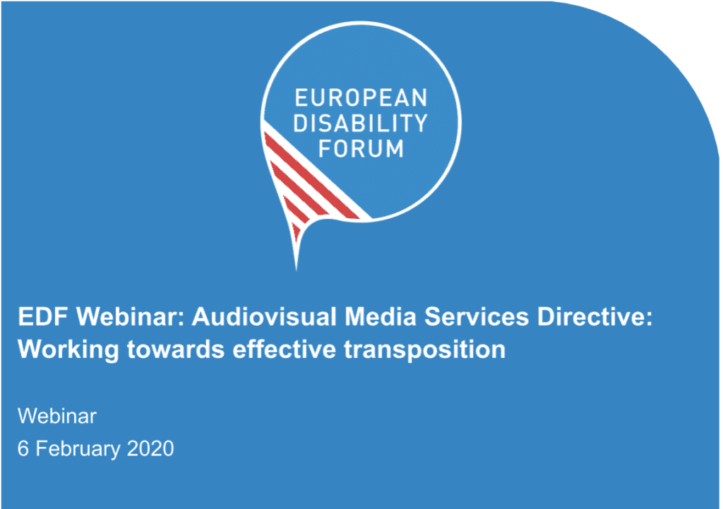 The webinar on the transposition of the revised Audio-Visual Media ...