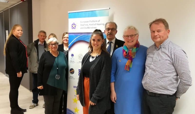 The meeting of the European Platform of Deafness, Hard of Hearing, and ...