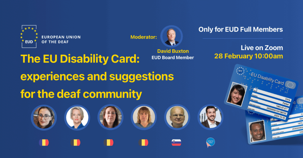 Advert: The EU Disability Card: experiences and suggestions for the ...