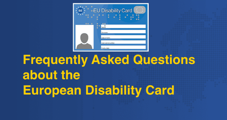 Frequently Asked Questions about the European Disability Card ...