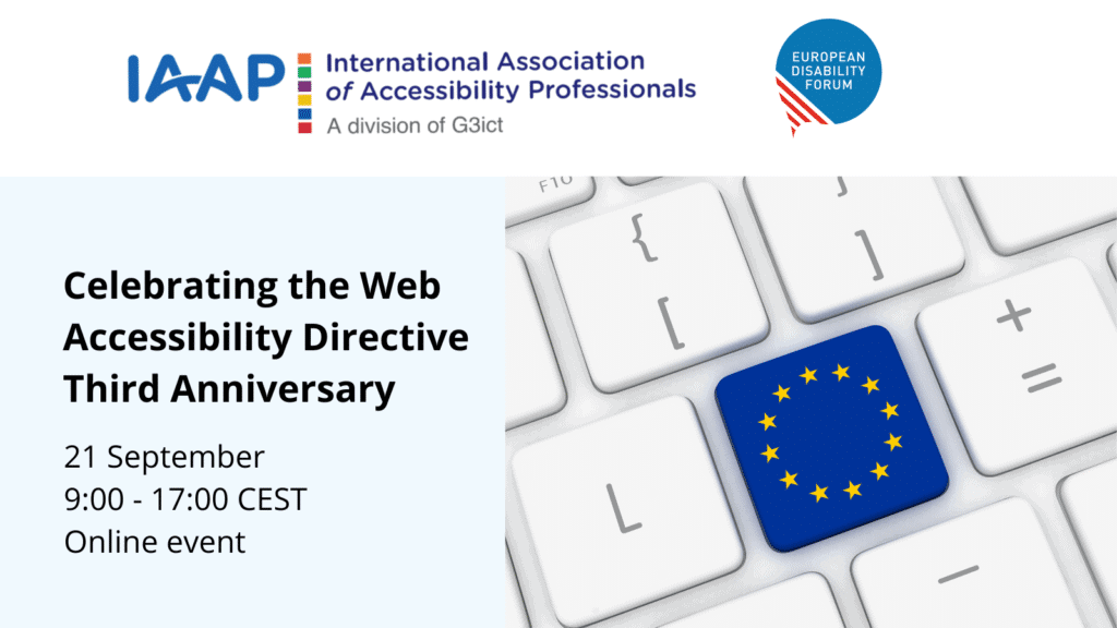 Celebrating the Web Accessibility Directive Third Anniversary ...